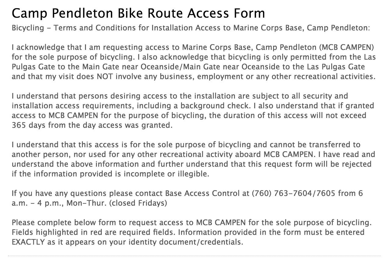 Camp-Pendleton-Bike-Access-Form – 3MULES.COM